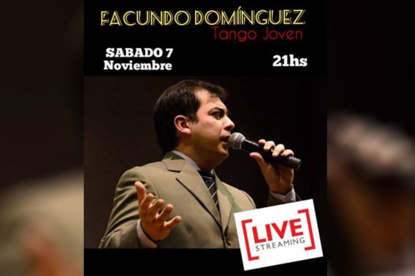Facundo Domínguez presenta su show en vivo este sábado 7 de noviembre | Nuevo Diario Web