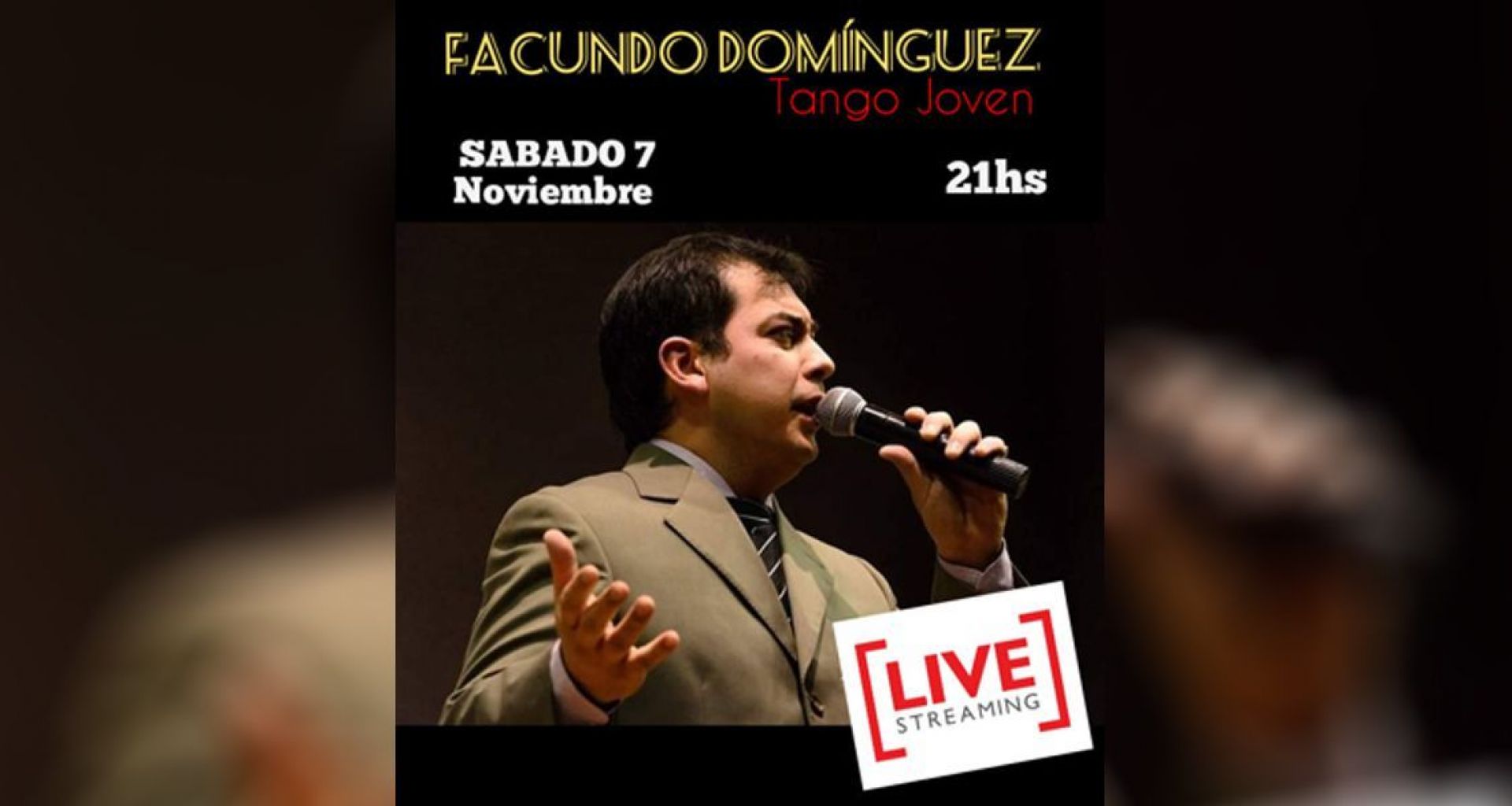Facundo Domínguez presenta su show en vivo este sábado 7 de noviembre | Nuevo Diario Web