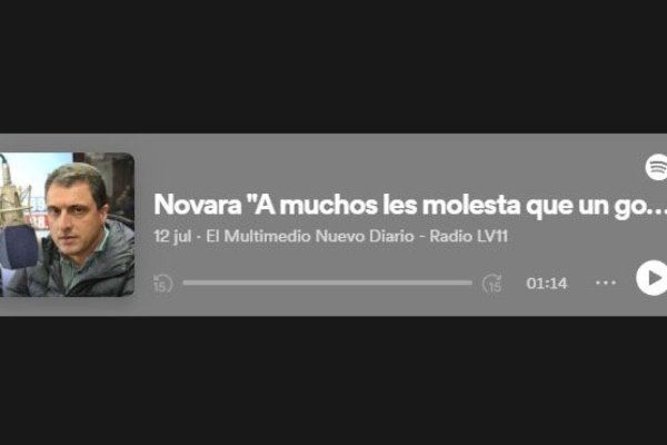 Novara: "A muchos les molesta que un gobernador 'del interior' pueda ...