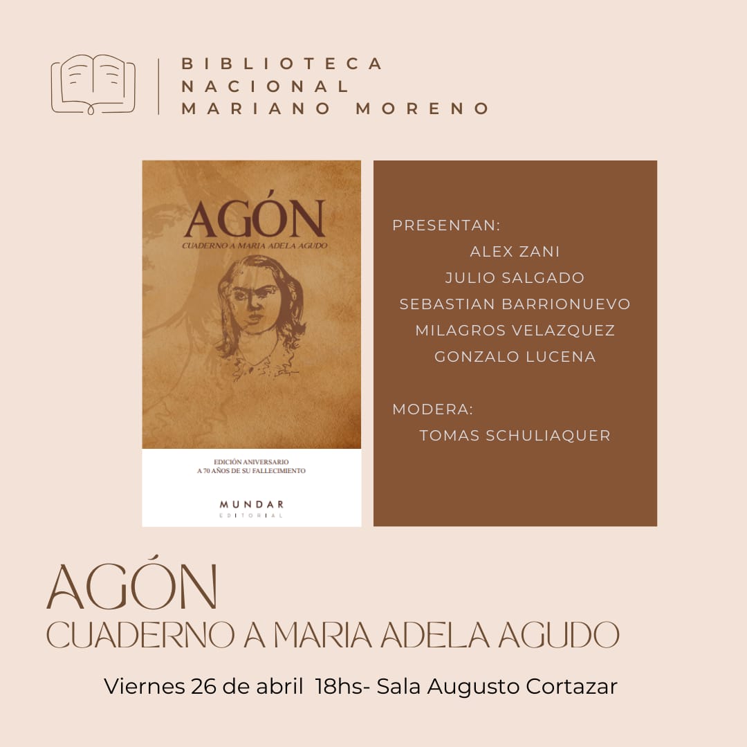 Presentarán "Agón, cuaderno a María Adela Agudo" en la Biblbioteca ...