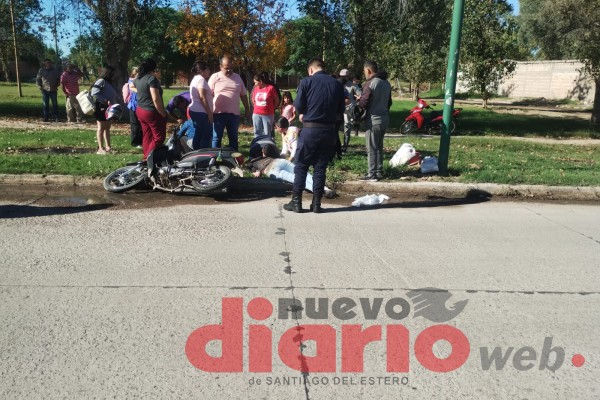 Accidente en La Banda: una mujer y dos menores cayeron tras un derrape ...
