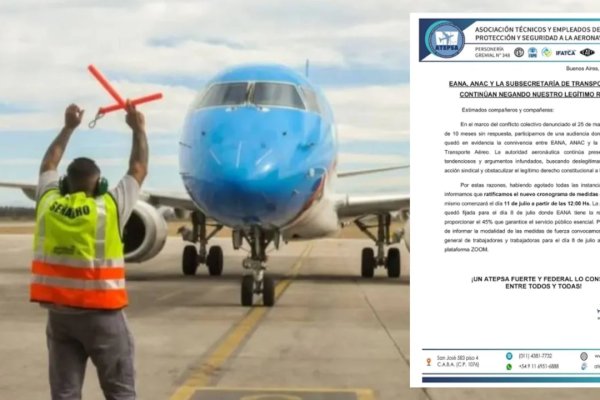 Alerta por paro de controladores aéreos en julio: vuelos demorados durante las vacaciones de ...