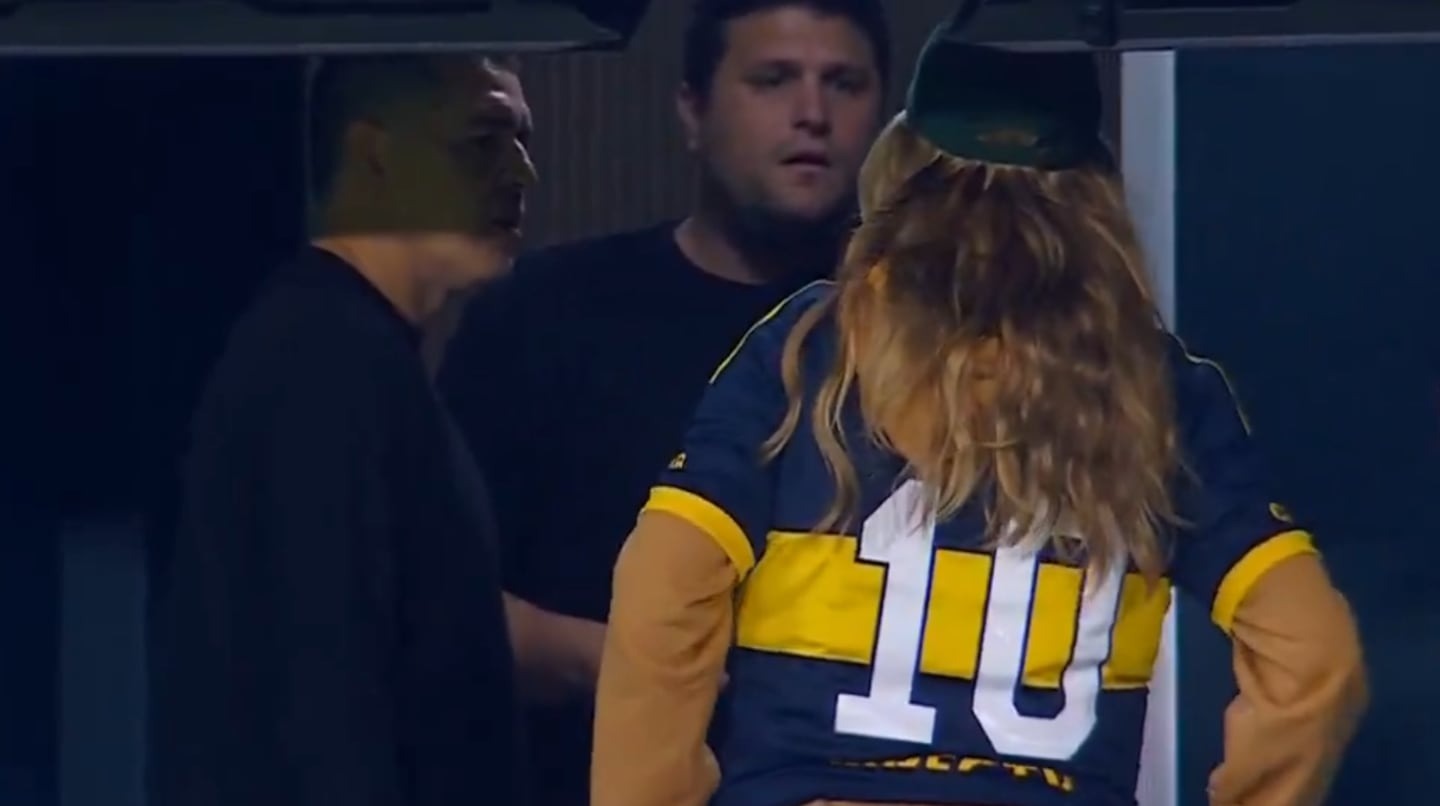 Riquelme apareció en un palco de la Bombonera junto a Victoria Azarenka ...