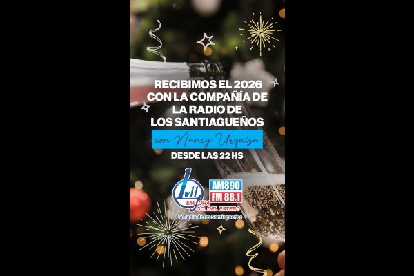 Recibí el 2026 con una transmisión especial junto a LV11 | Nuevo Diario Web