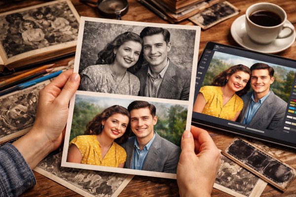 Cómo dar color o restaurar fotos viejas o en blanco y negro | Nuevo ...